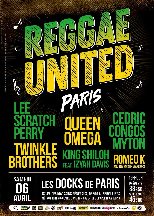 Reggae United - Paris, le 6 avril - Webzine - La Grosse Radio